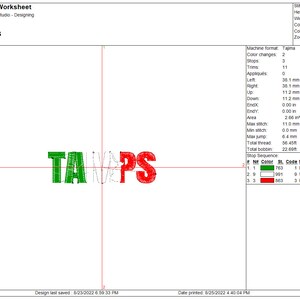 TAMPS Mexico Logo Embroidery Design | Digital File Only - Etsy