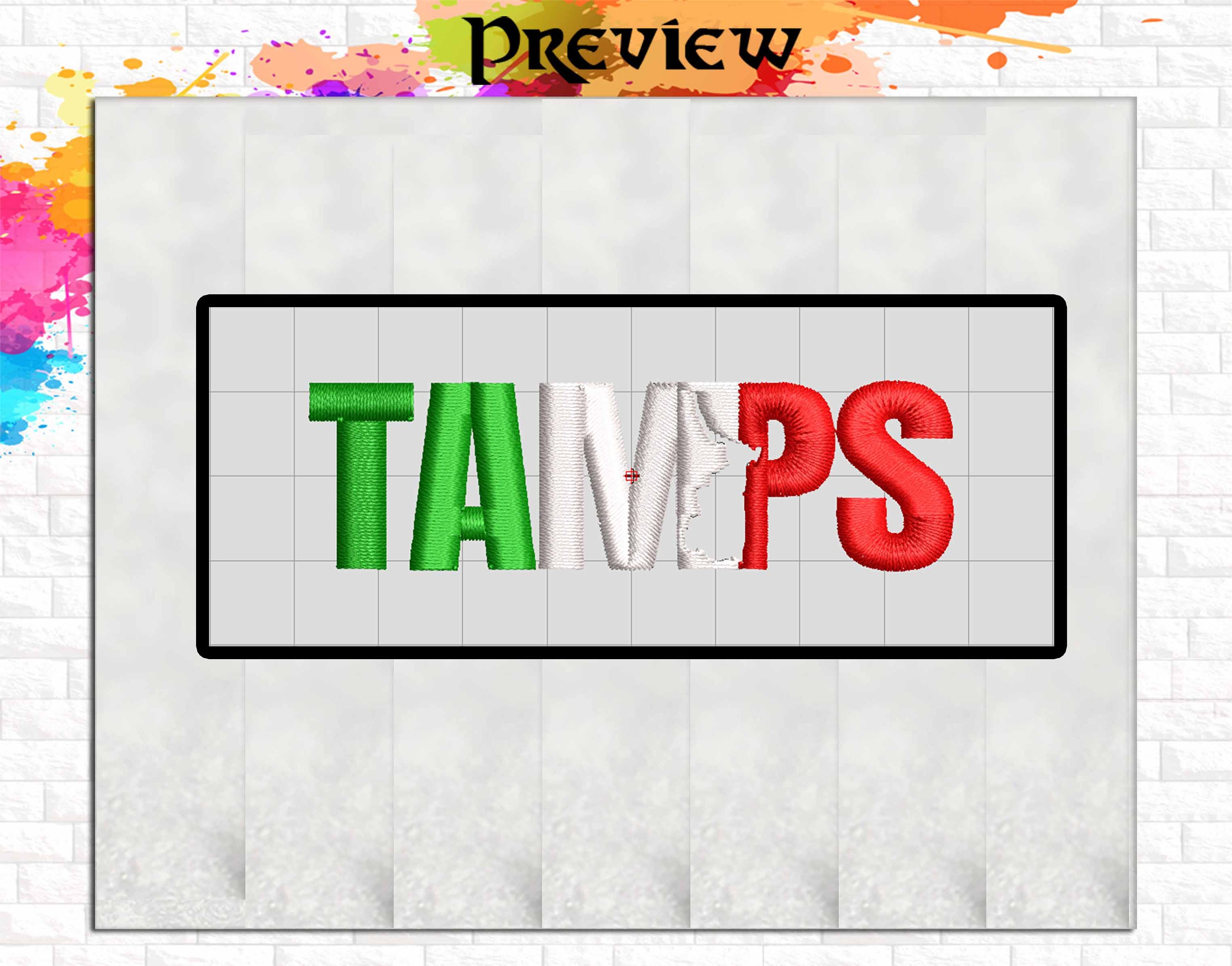 TAMPS Mexico Logo Embroidery Design Digital File Only - Etsy