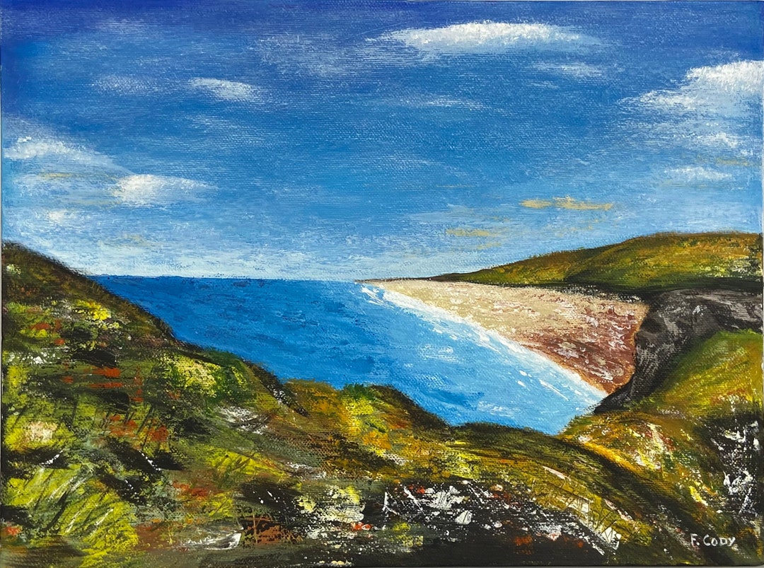 Acrylic Painting Gower Peninsula - Etsy