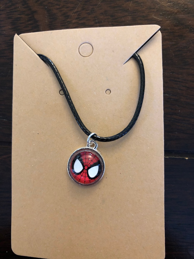 Marvel Inspired 12mm Spiderman Necklace - Etsy