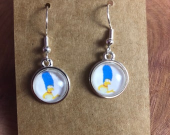 Marge Simpson Earrings - Etsy