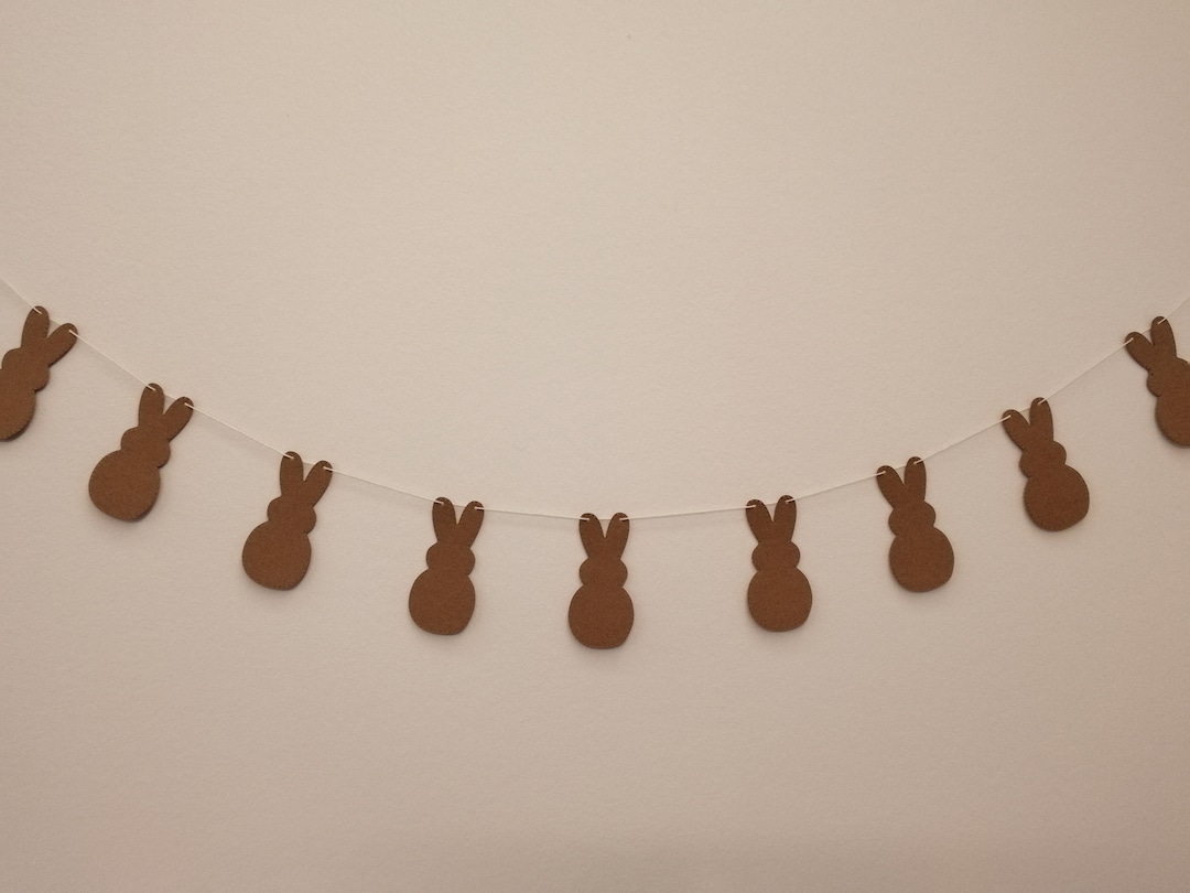 Paper Garland Easter Bunny Paper Chain Window Decoration - Etsy