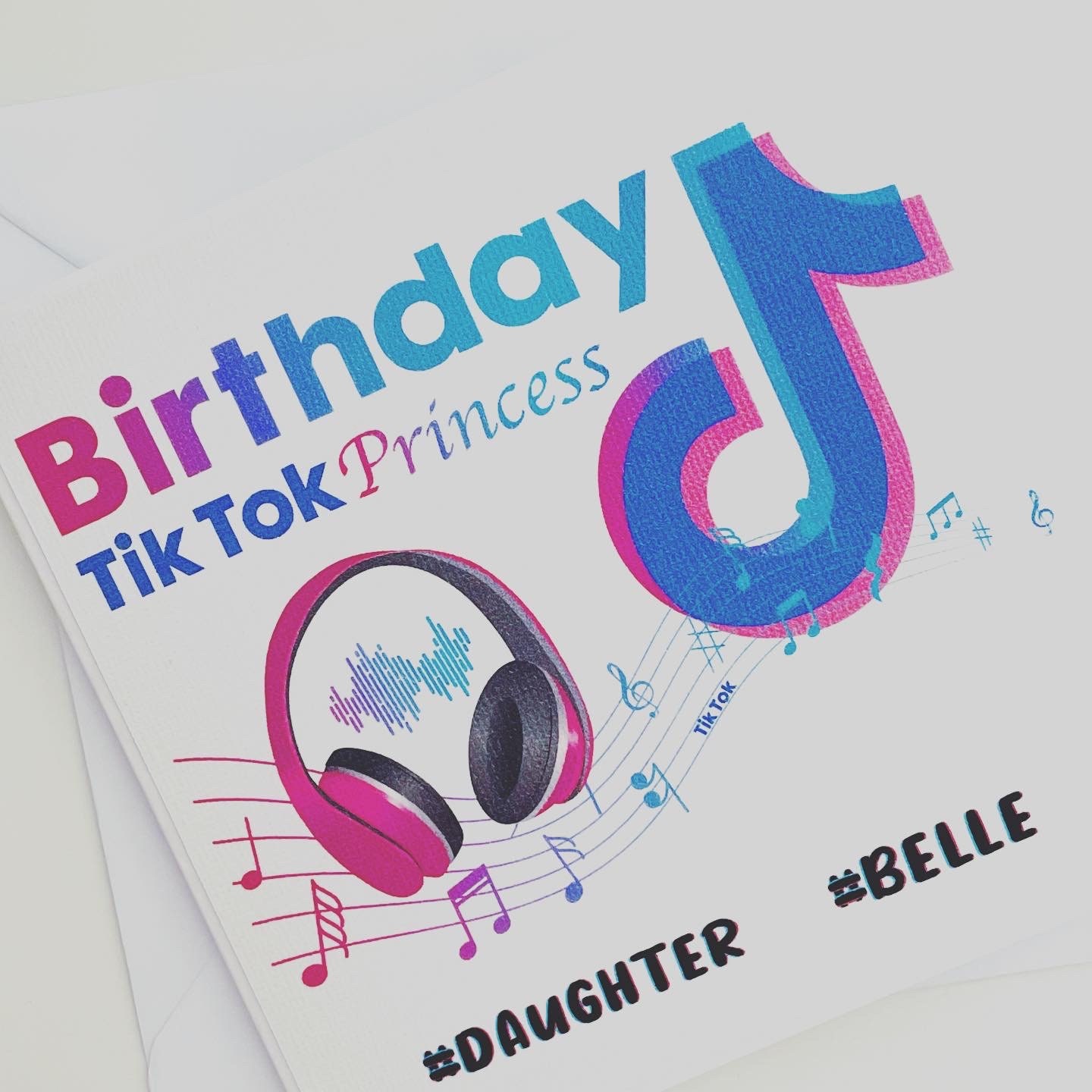 Personalised Tik tok Birthday Card tik tok card | Etsy