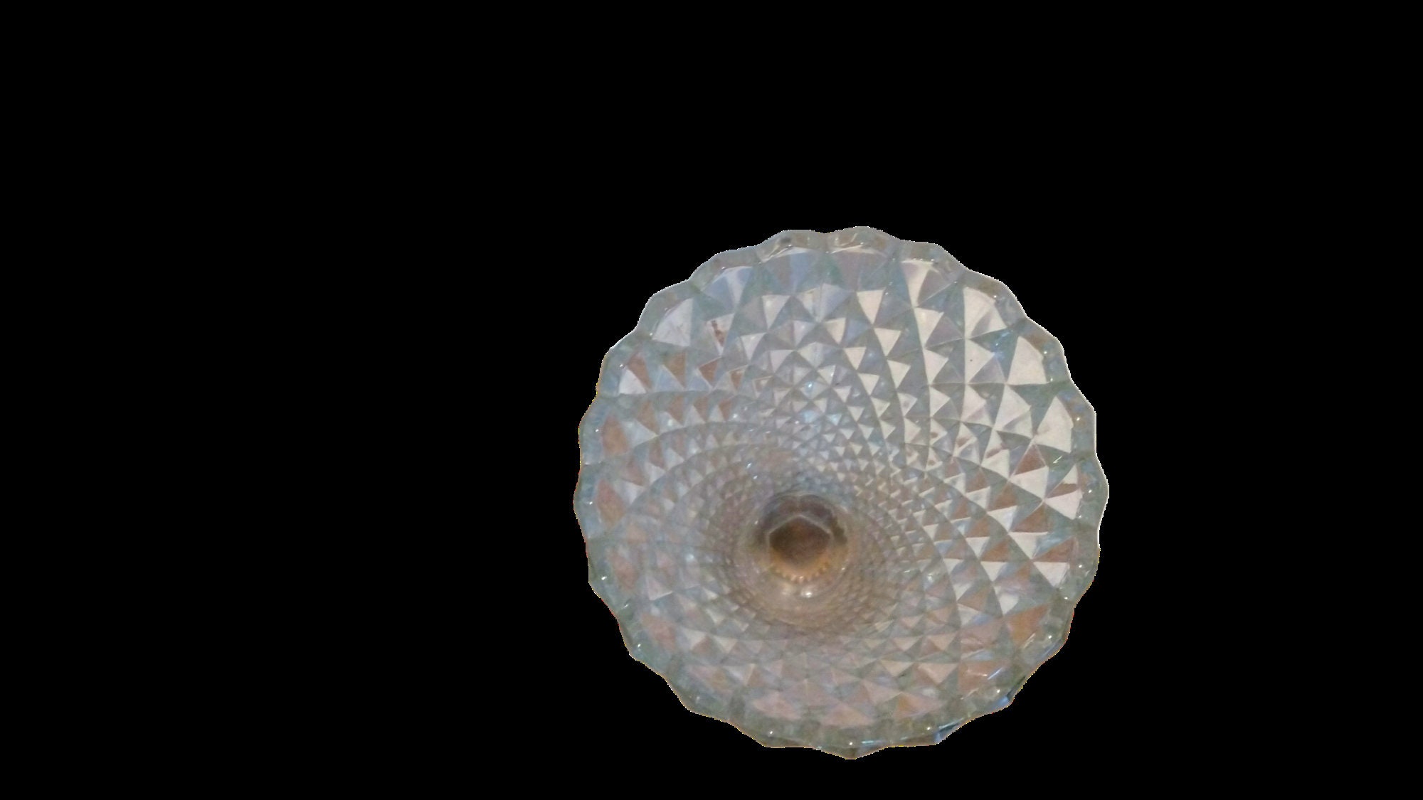 Vintage Indiana Glass Co Diamond Point Vase - Etsy