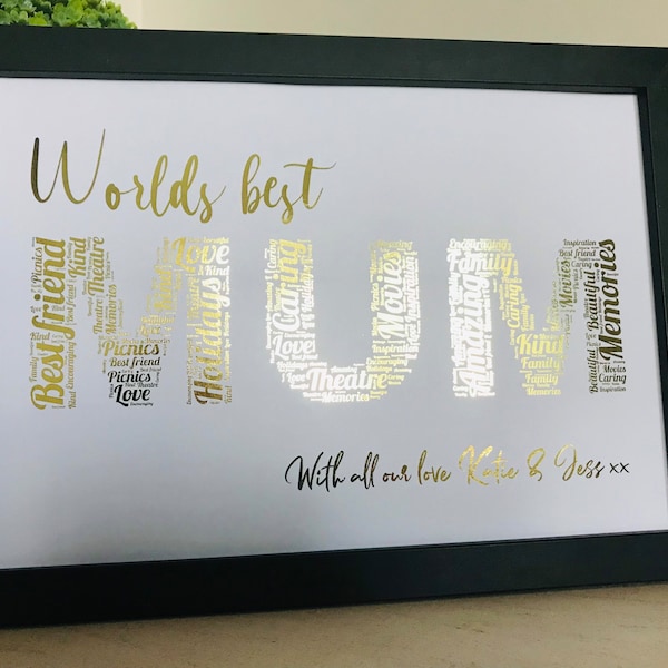 Mom Word Art - Etsy UK