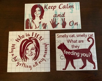 TV Show Decals Set of 3 - Etsy