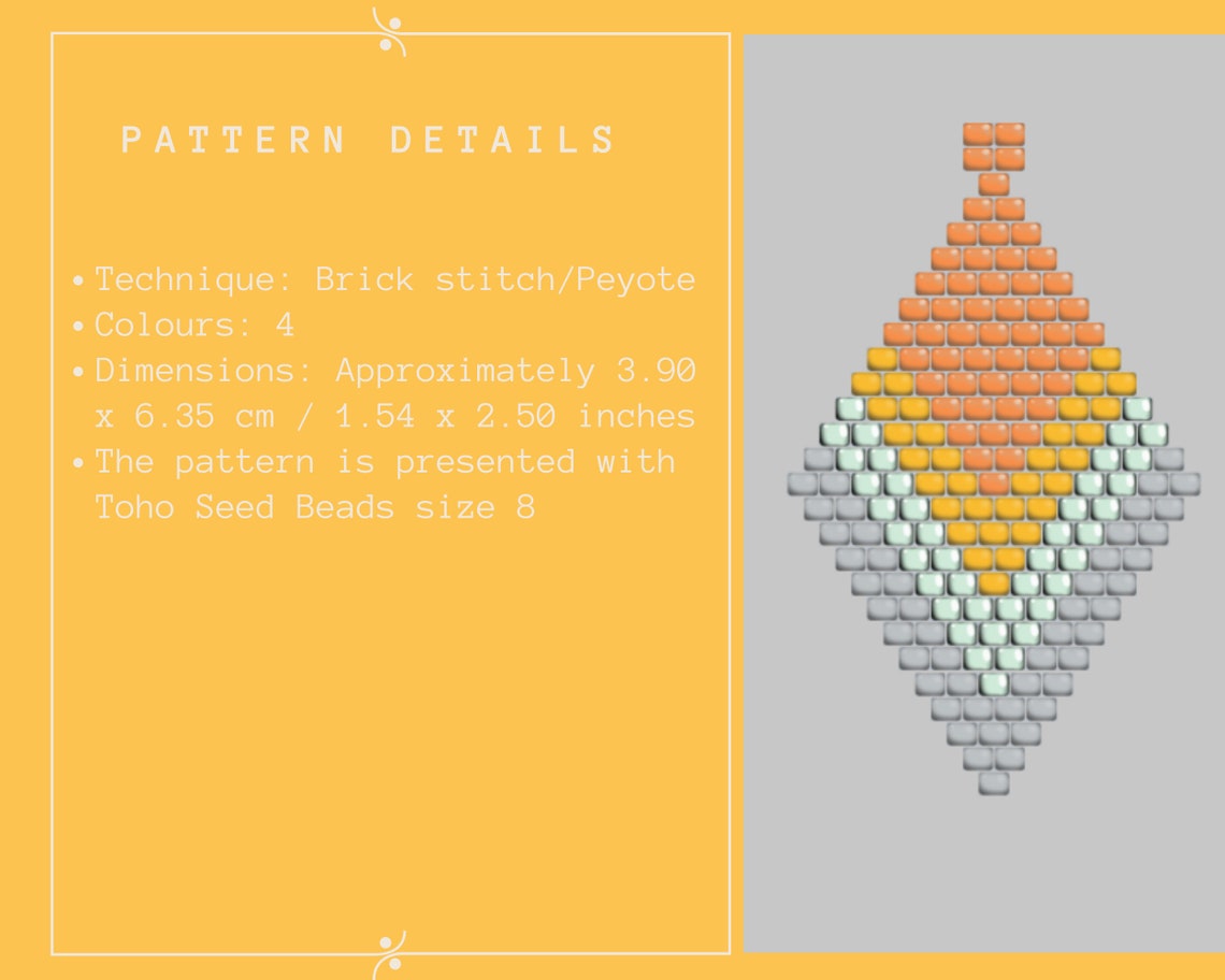 Brick Stitch Tutorial, PDF Digital Download, Bead Weaving Pattern ...