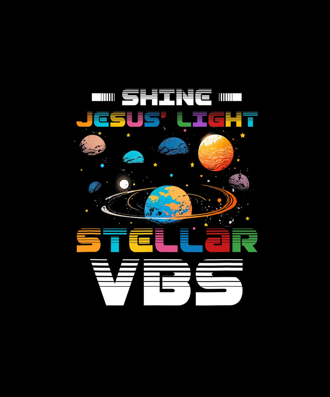 Stellar Bible School VBS Shine Jesus Light Christian Digital PNG - Etsy