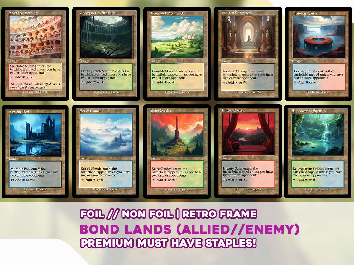 Bond Lands Mtg Proxy Mtg Custom Mtg Proxies - Etsy