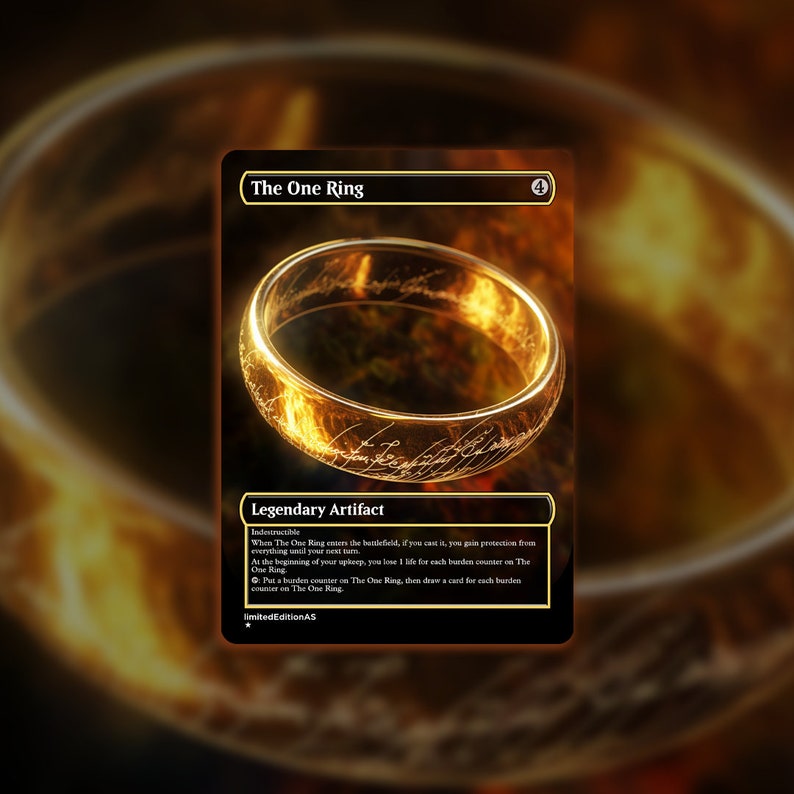 Custom Art the One Ring Magic the Gathering MTG Proxies - Etsy