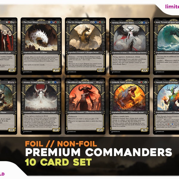 Custom Commander Proxy Deck - Etsy