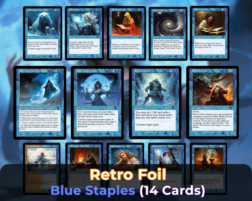 Blue Commander Staples Mtg Proxy - Etsy