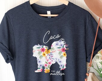 Maltese T-shirt Not Just a Dog Dog Breeds Tee - Etsy