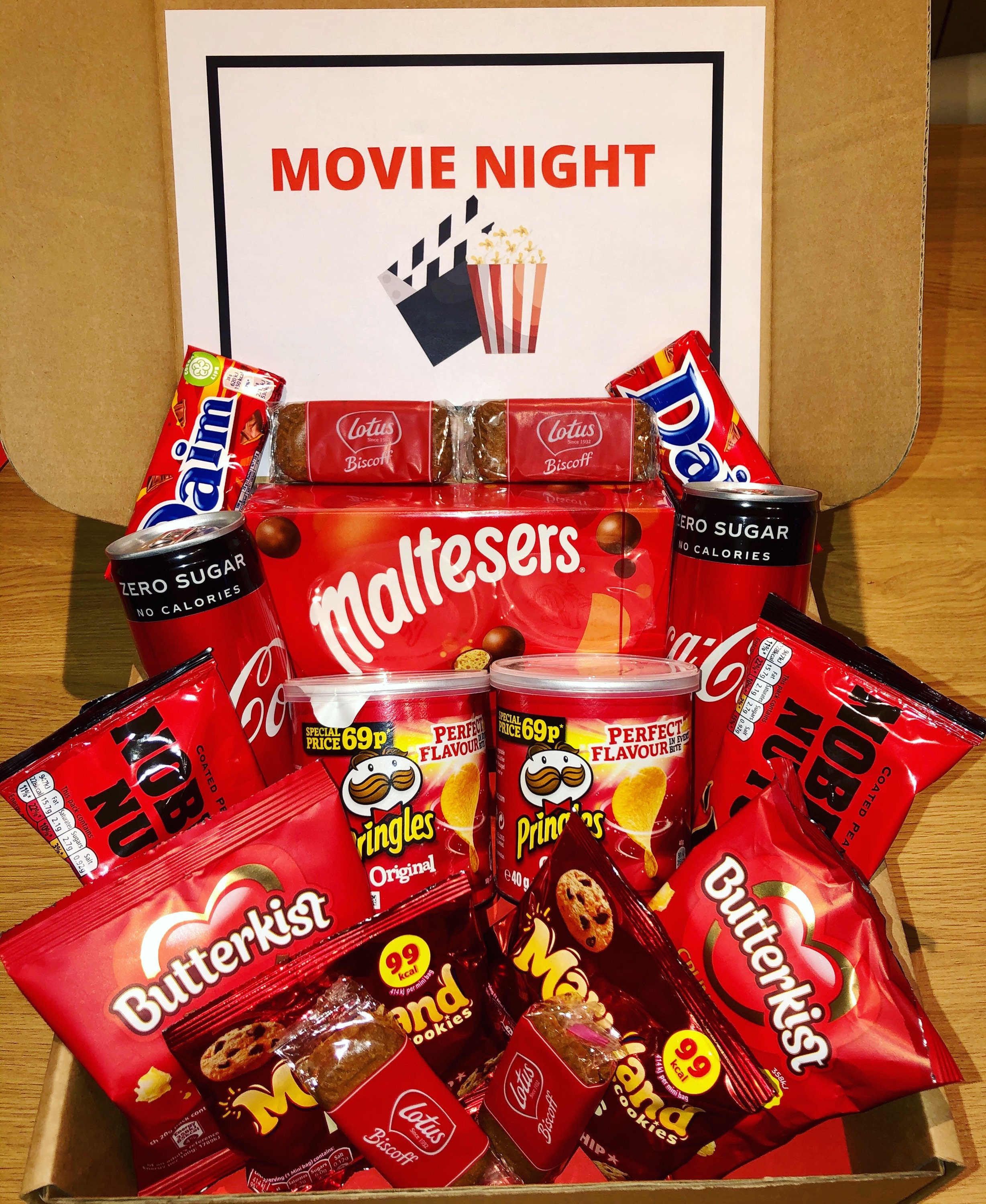 Ultimate Movie Night Box Movie Night Snack Box Chill Night | Etsy