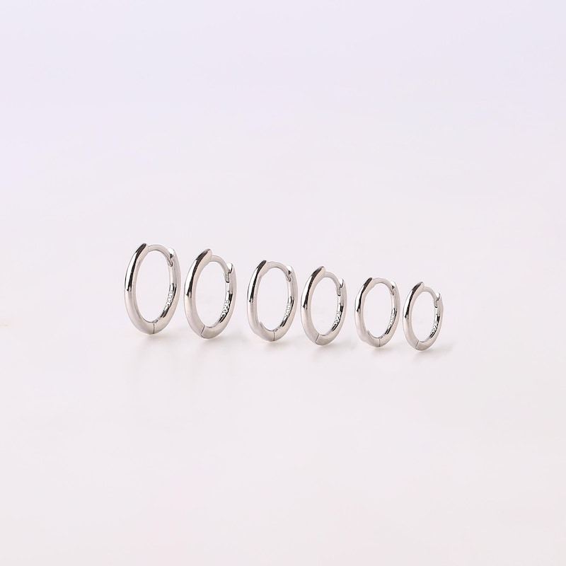 Tiny Silver Earrings - Etsy