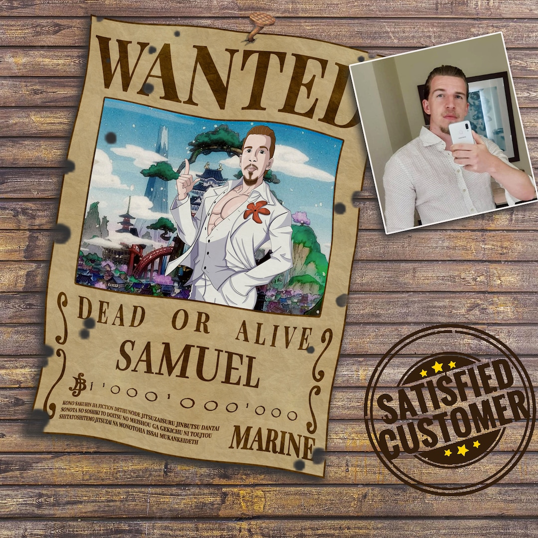 Custom One Piece Wanted Poster From Photo Custom Pirate - Etsy Australia