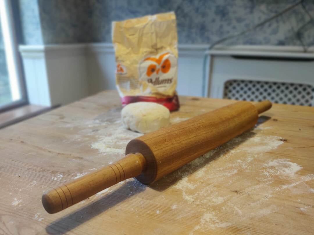 Traditional Wood Turned Rolling Pin - Etsy UK