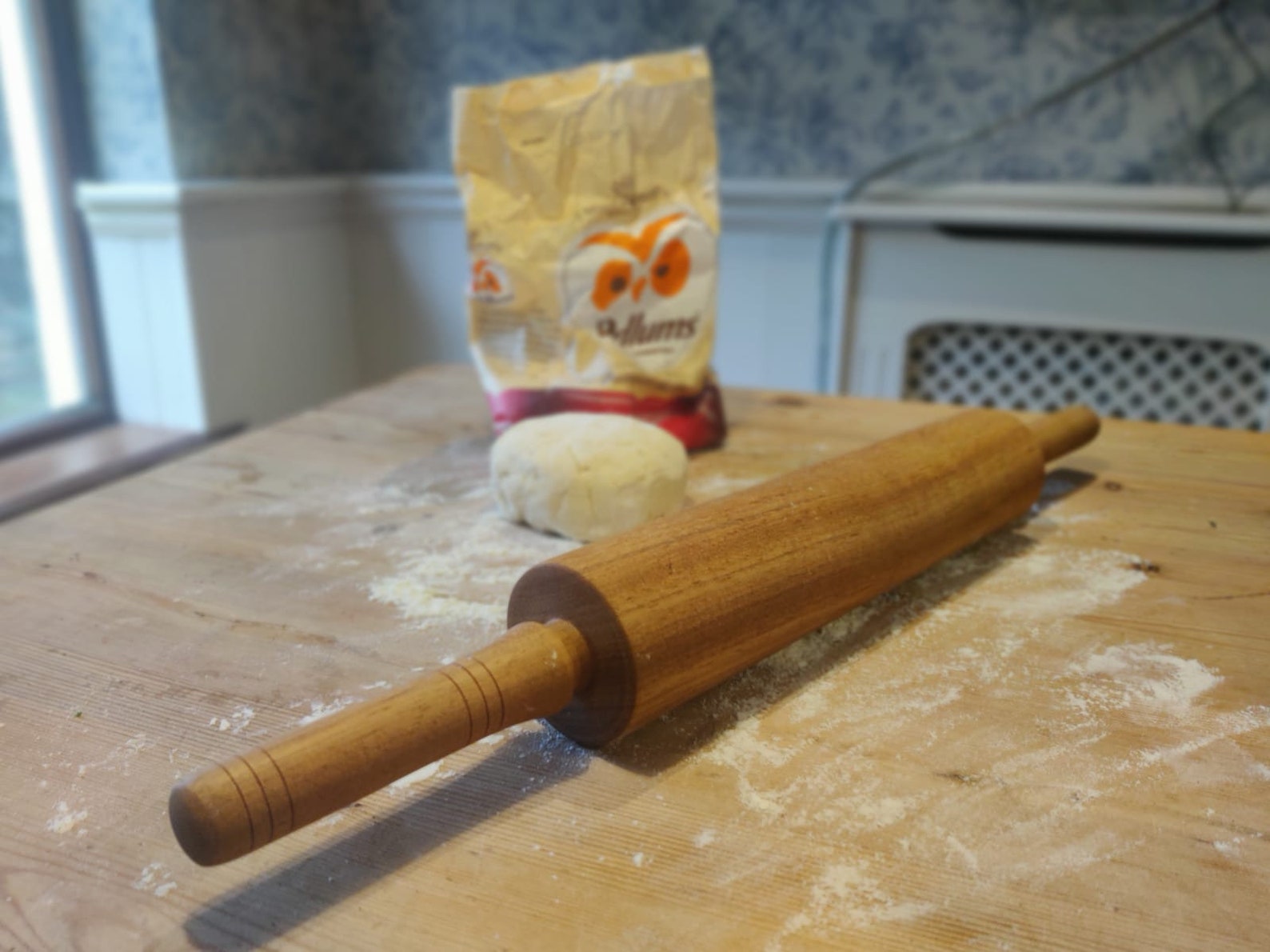 Traditional Wood Turned Rolling Pin - Etsy UK