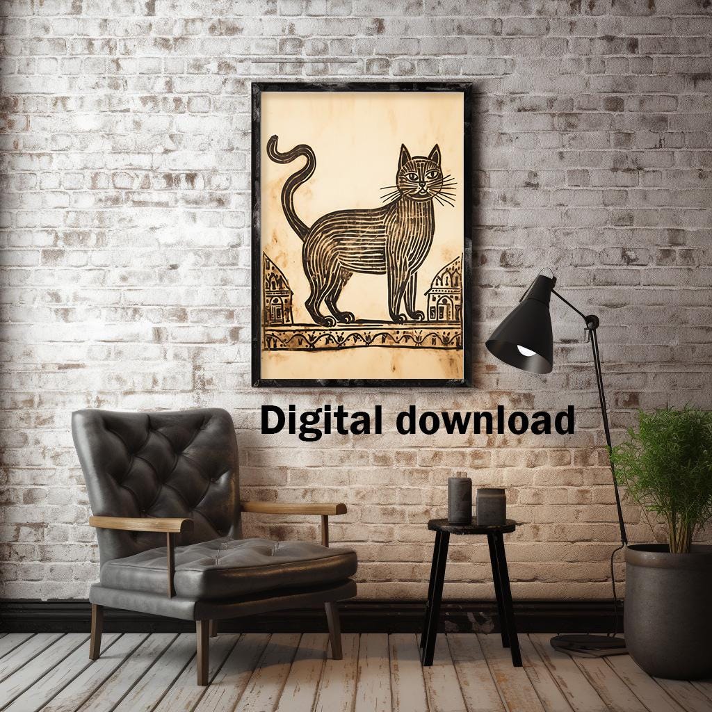 Digital Weird Medieval Cat Art , Weird Medieval Art, Medieval ...