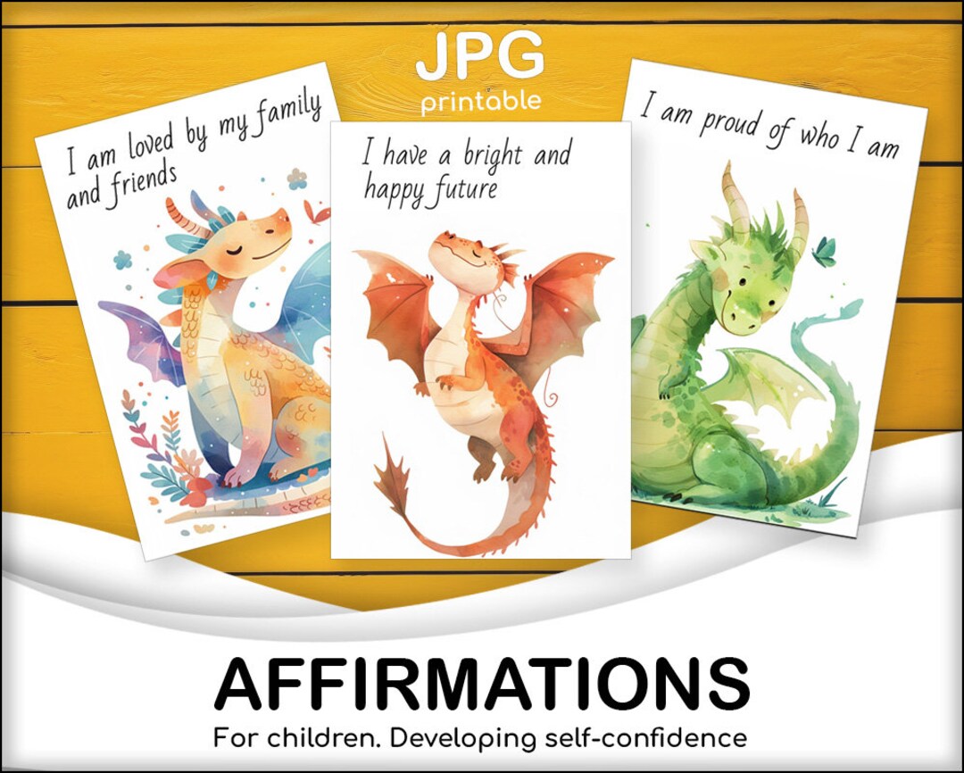 Affirmation Cards for Building Self-esteem & Positive Attitudes - Etsy
