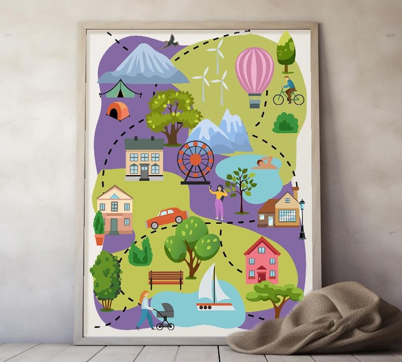 Map Creator Clipart - City Map Creator - Wall Art - Wedding Map ...