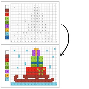Pixel Art Color by Number – Christmas Edition | Printable Holiday ...