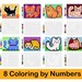 Cute Cats Pixel Art | Coloring by Numbers | Printable & Digital ...