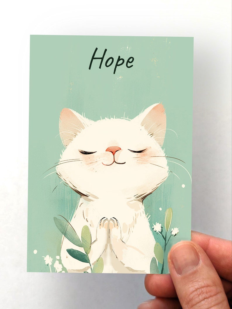 Printable Cards With Emotions, Watercolor Cards With Cute Kittens ...