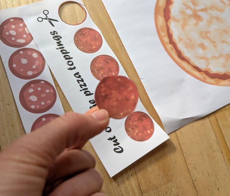 Pizza Craft Printable – Cut and Paste Activity for Kids - Printable ...