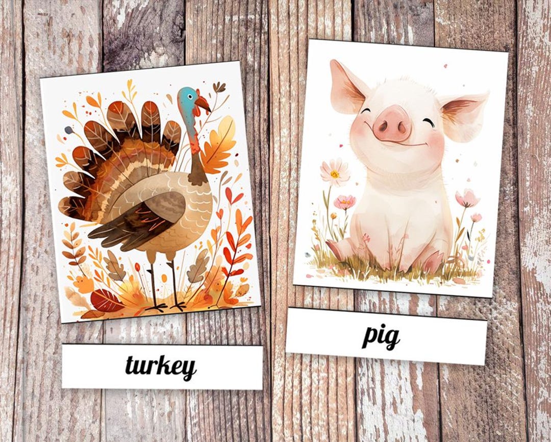 Flashcards Farm Animals, Perfect for Little Learners, Flashcards for ...