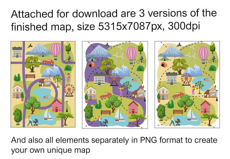 Map Creator Clipart - City Map Creator - Wall Art - Wedding Map ...