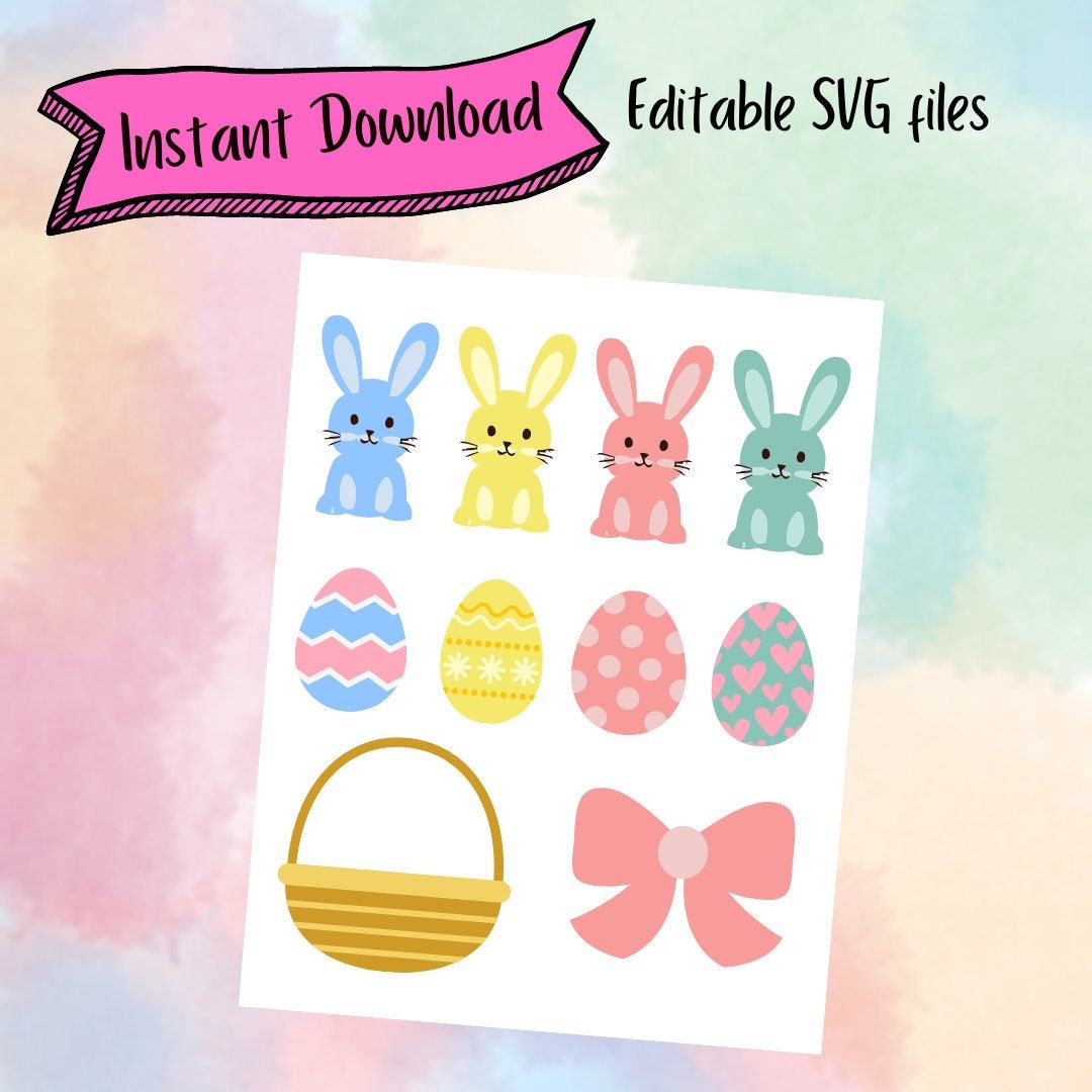 Easter Bunny Svg, Bunny Svg, Easter Svg, Rabbit Svg, Bunny Rabbit Svg ...
