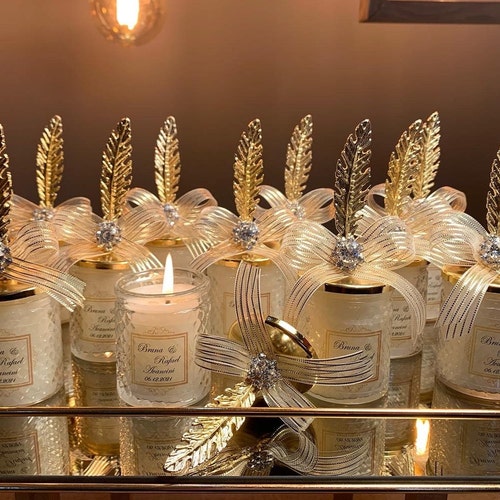 Personalized Candle Wedding Favor Wedding Favors For Guests Etsy