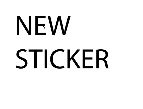 New Sticker - Etsy