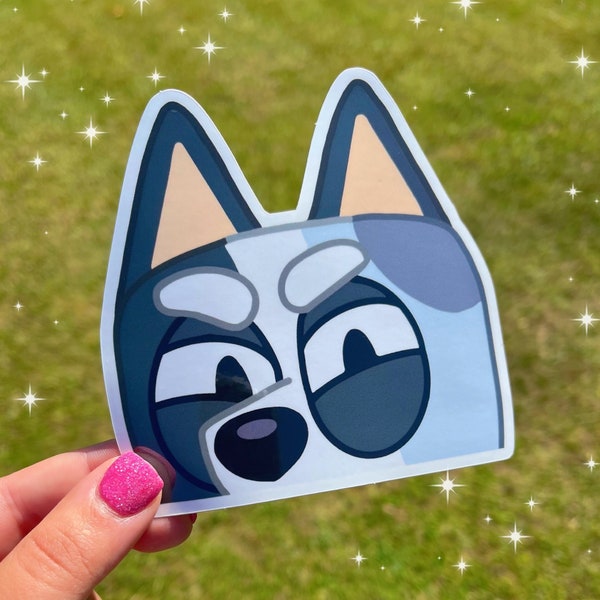 Bluey Muffin Car Decal - Etsy