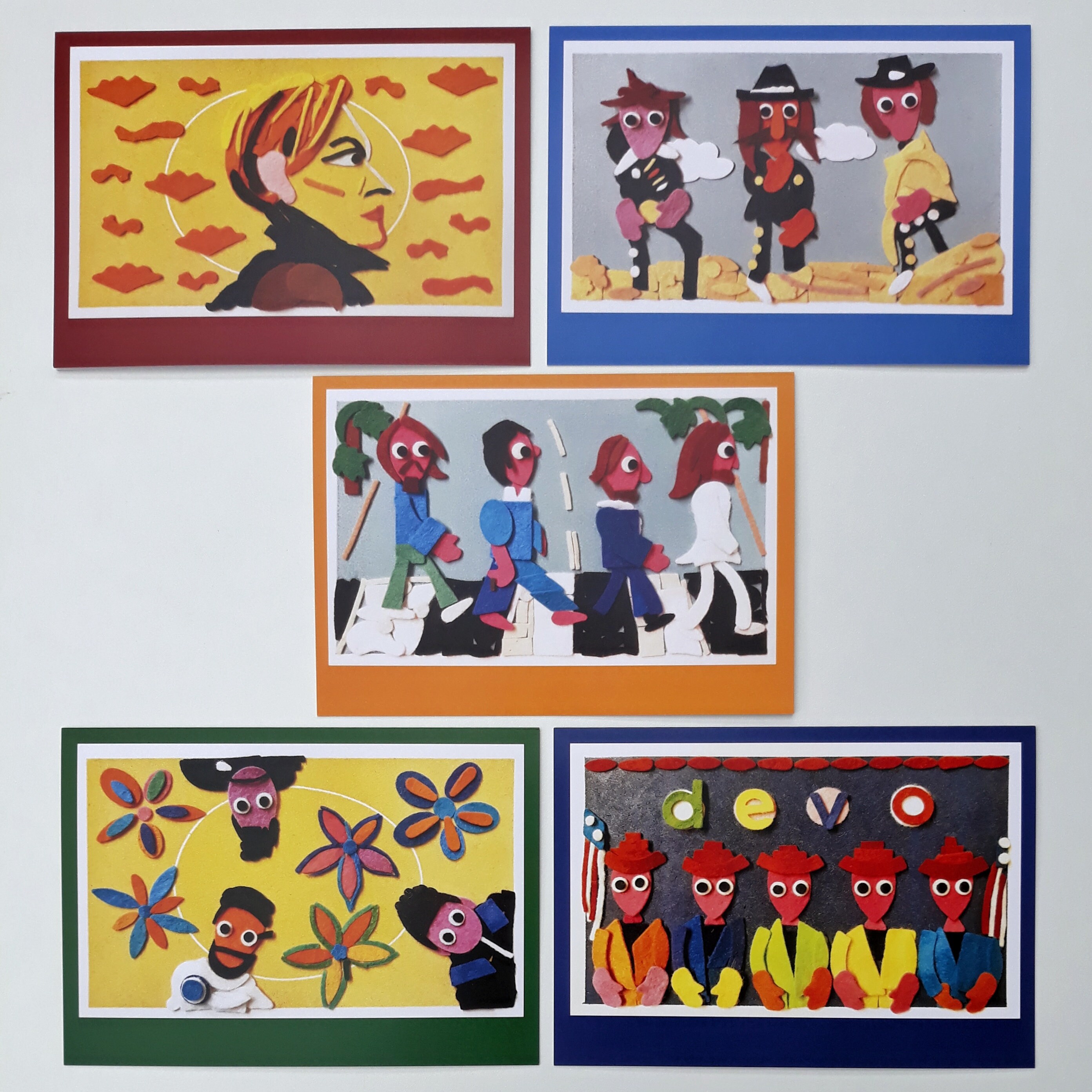 Fuzzy Album Cover Serie 1: 5er Pack A5 Blanko Grußkarten mit - Etsy.de