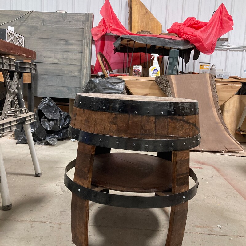 Barrel End Table - Etsy