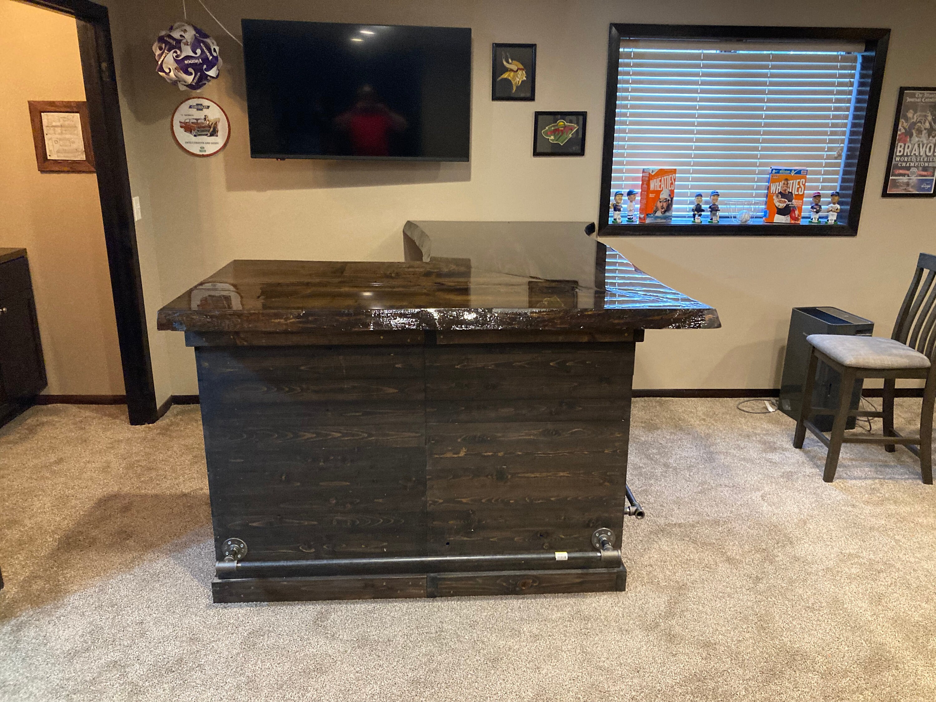 Live Edge L Shape Bar - Etsy