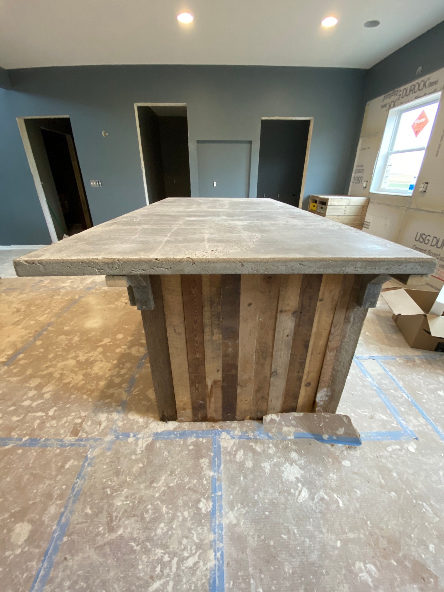 Kitchen Island With Concrete Top - Etsy