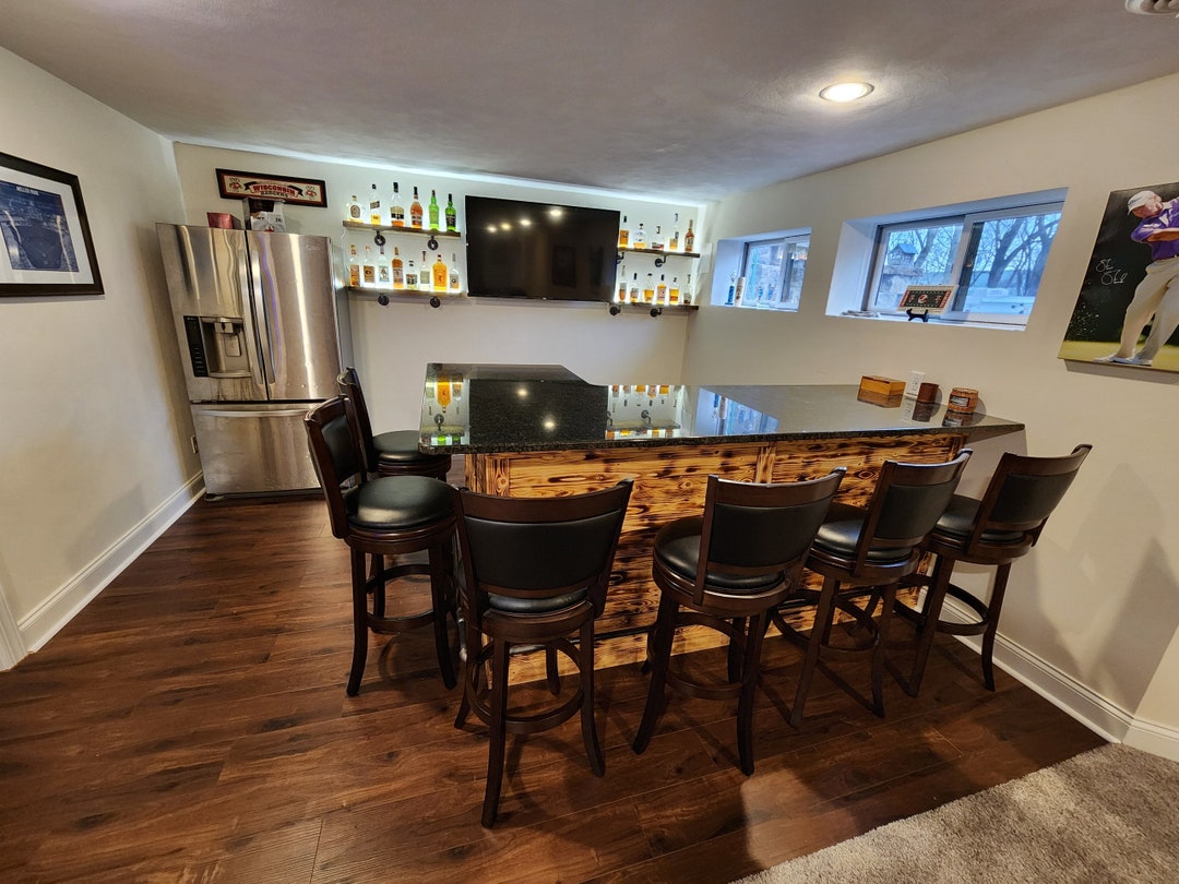 L Shape Bar With Granite Top - Etsy