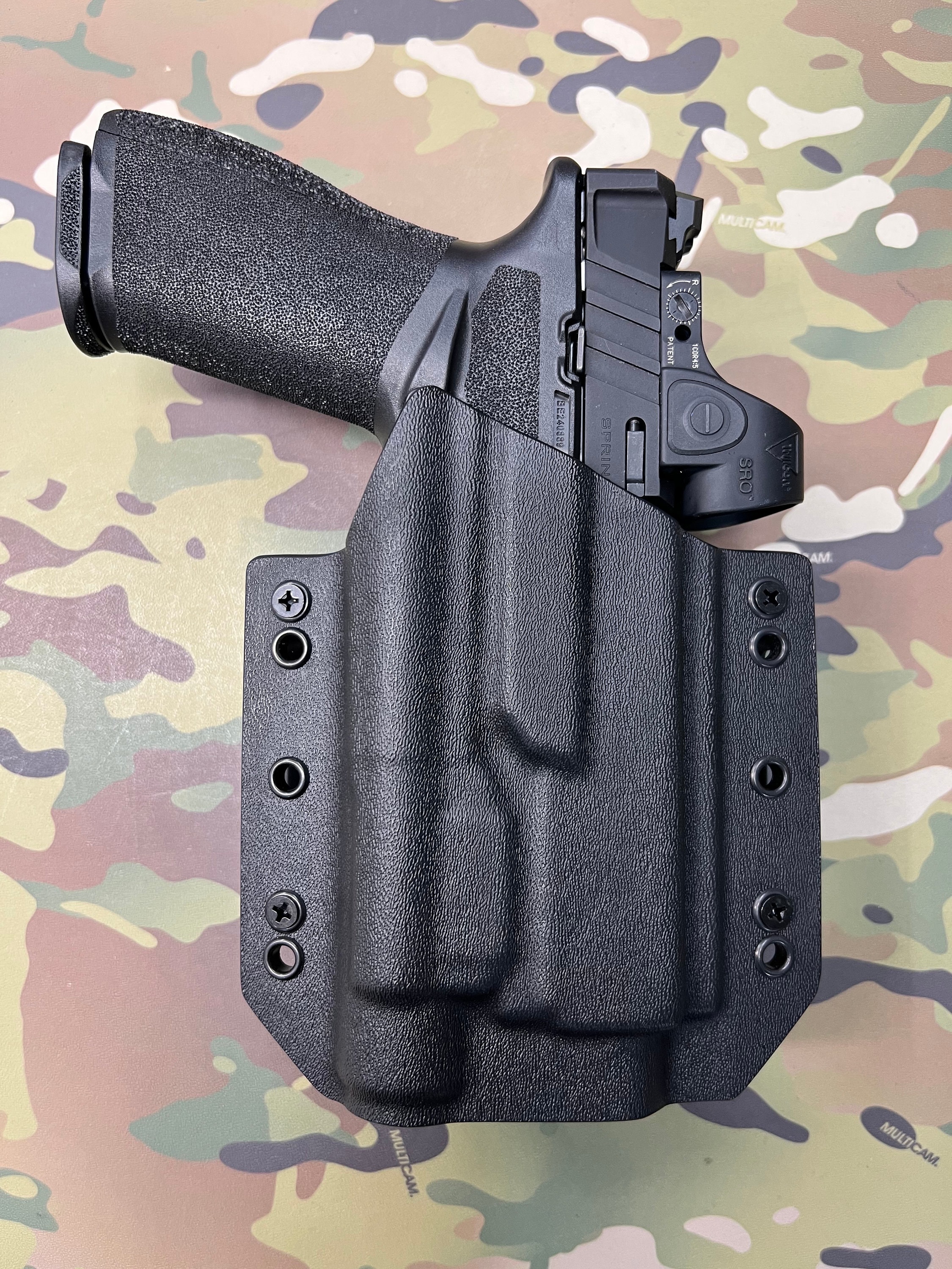 Black Kydex Holster for Springfield Echelon Streamlight TLR-1 TLR-1 HL ...