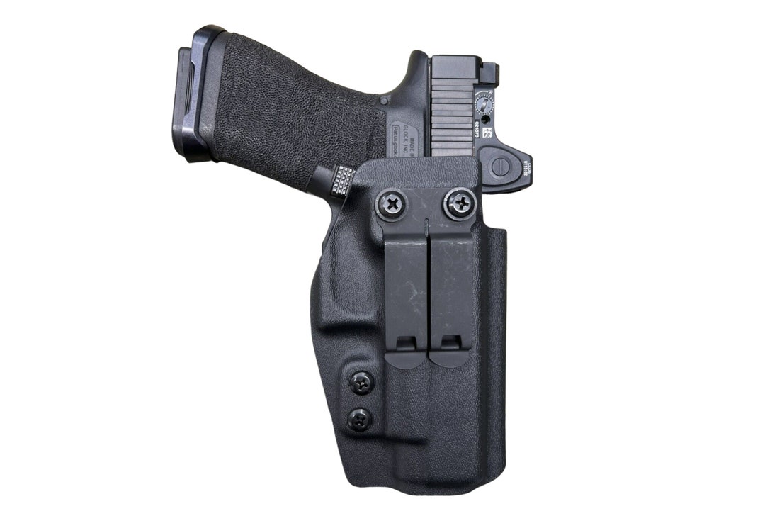 Black Kydex IWB Holster for Glock 43x MOS W/ PMM Comp - Etsy
