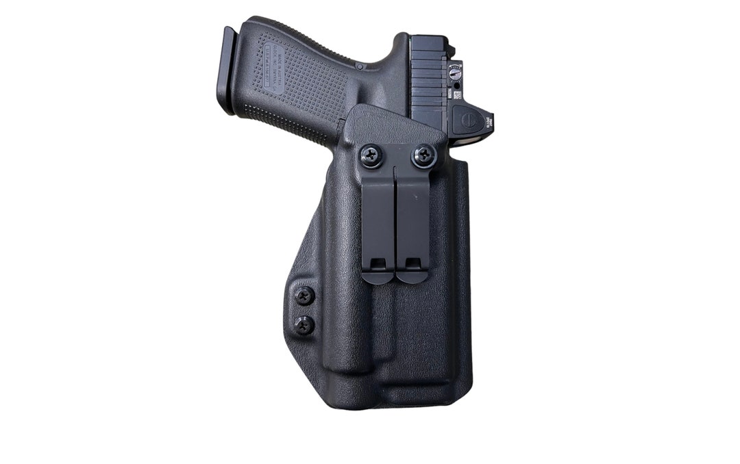 Black Kydex IWB Holster for Glock 19X Olight PL-3R Valkyrie - Etsy