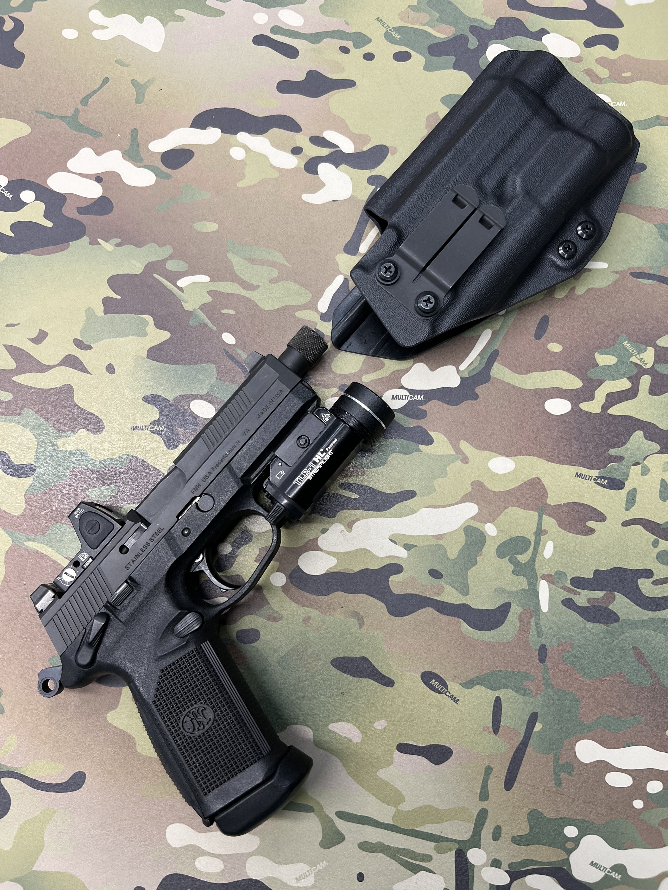 Black Kydex IWB Holster for FNX 45 Streamlight TLR-1 - Etsy