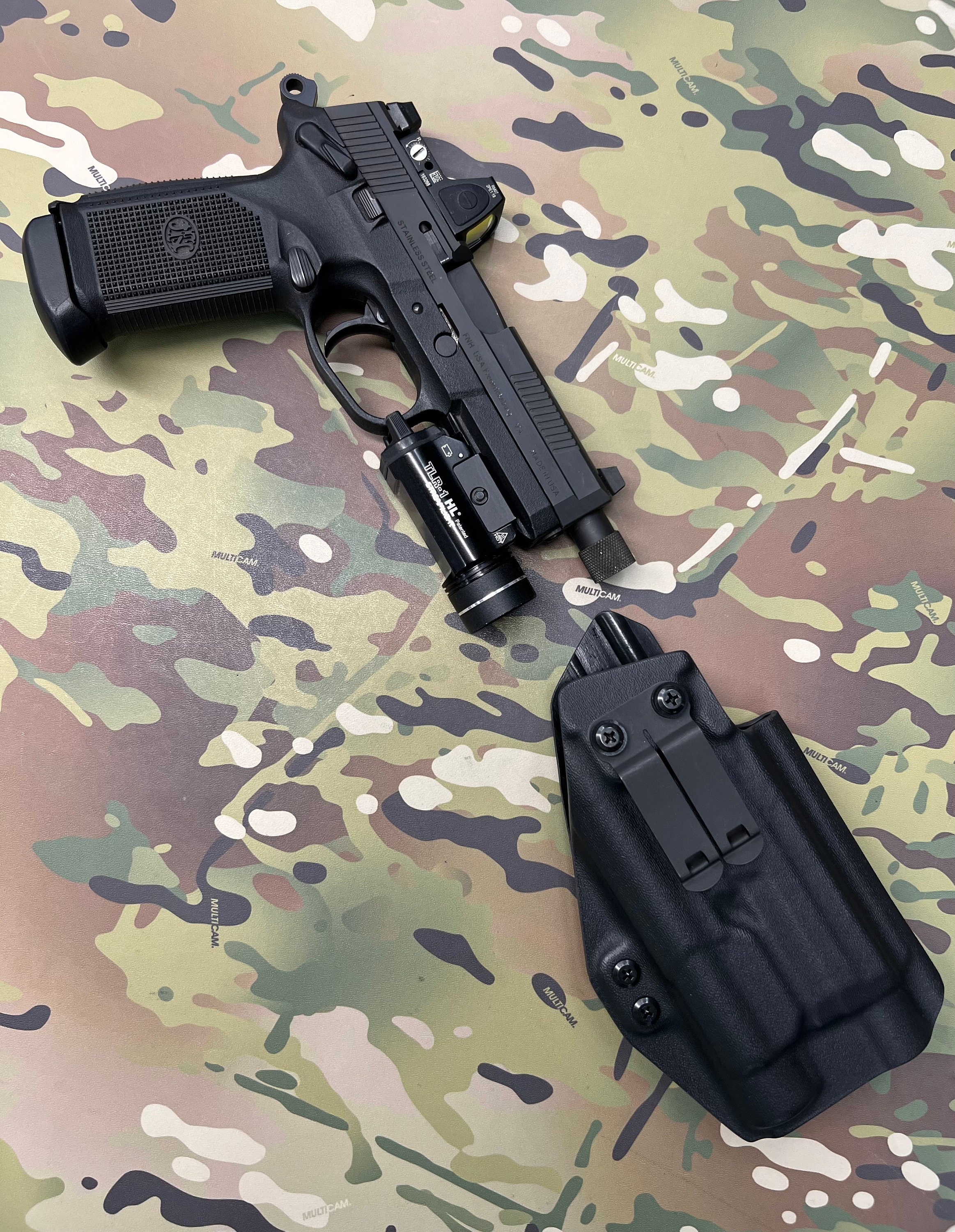 Black Kydex IWB Holster for FNX 45 Streamlight TLR-1 - Etsy