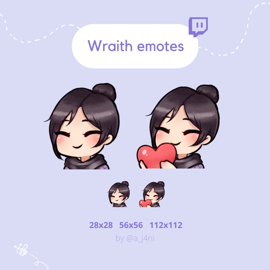 Wraith Apex Legends Hug Love Heart Smile Happy Glad Cute Kawaii Two ...