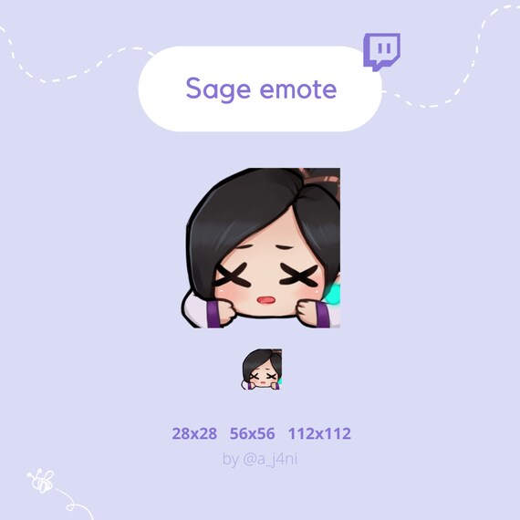 Valorant Sage Dead Dying Sleeping X Cross eyed Cute Single | Etsy España