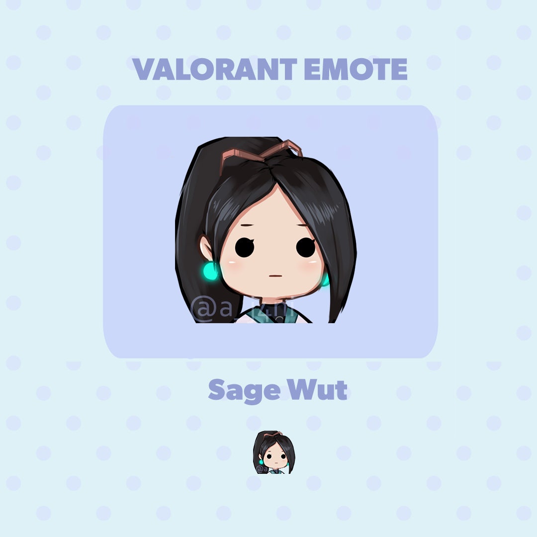 Valorant Sage Stare Confused What Huh Wut Funny Cute Kawaii Single ...