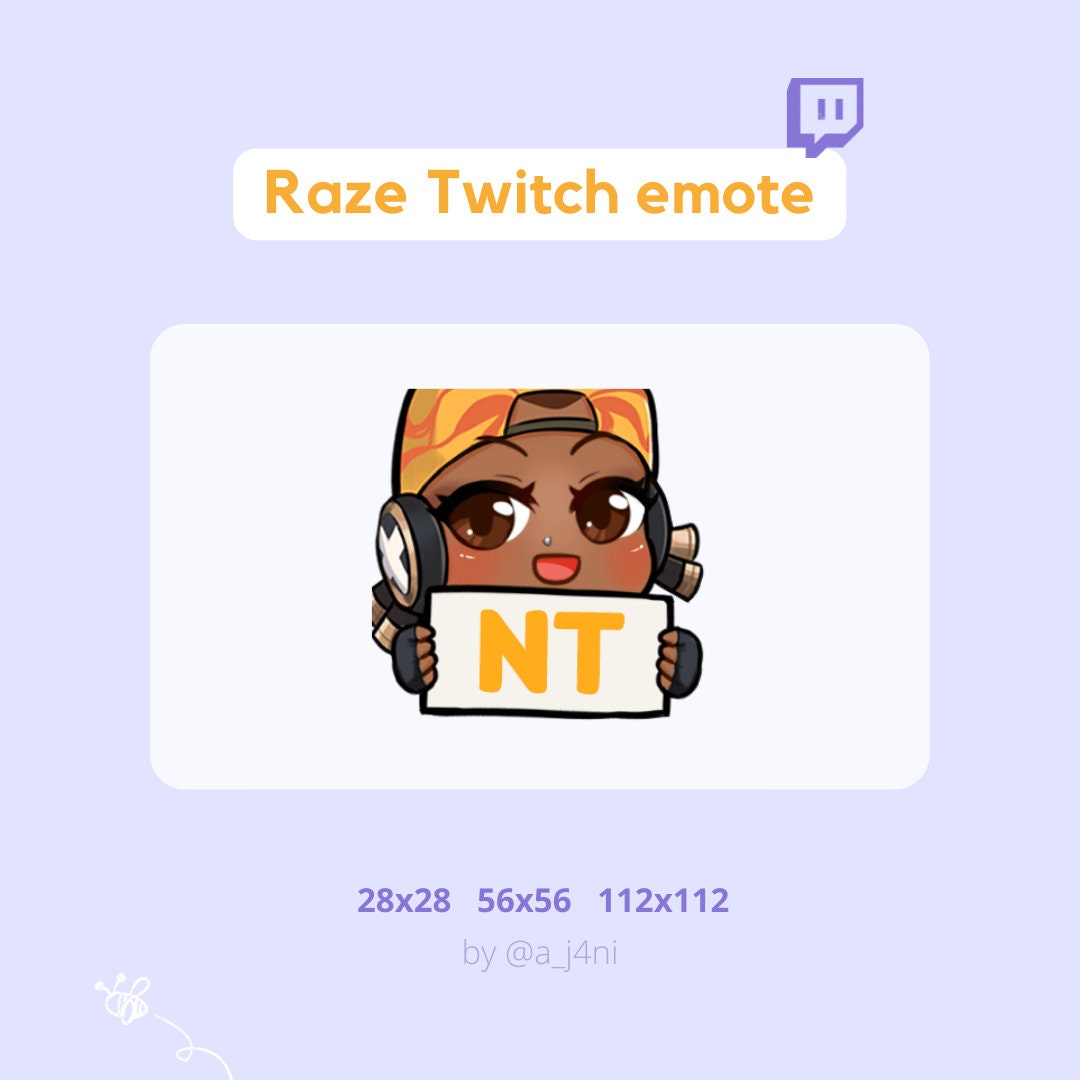 Raze Valorant NT Sign Twitch Discord Emote - Etsy