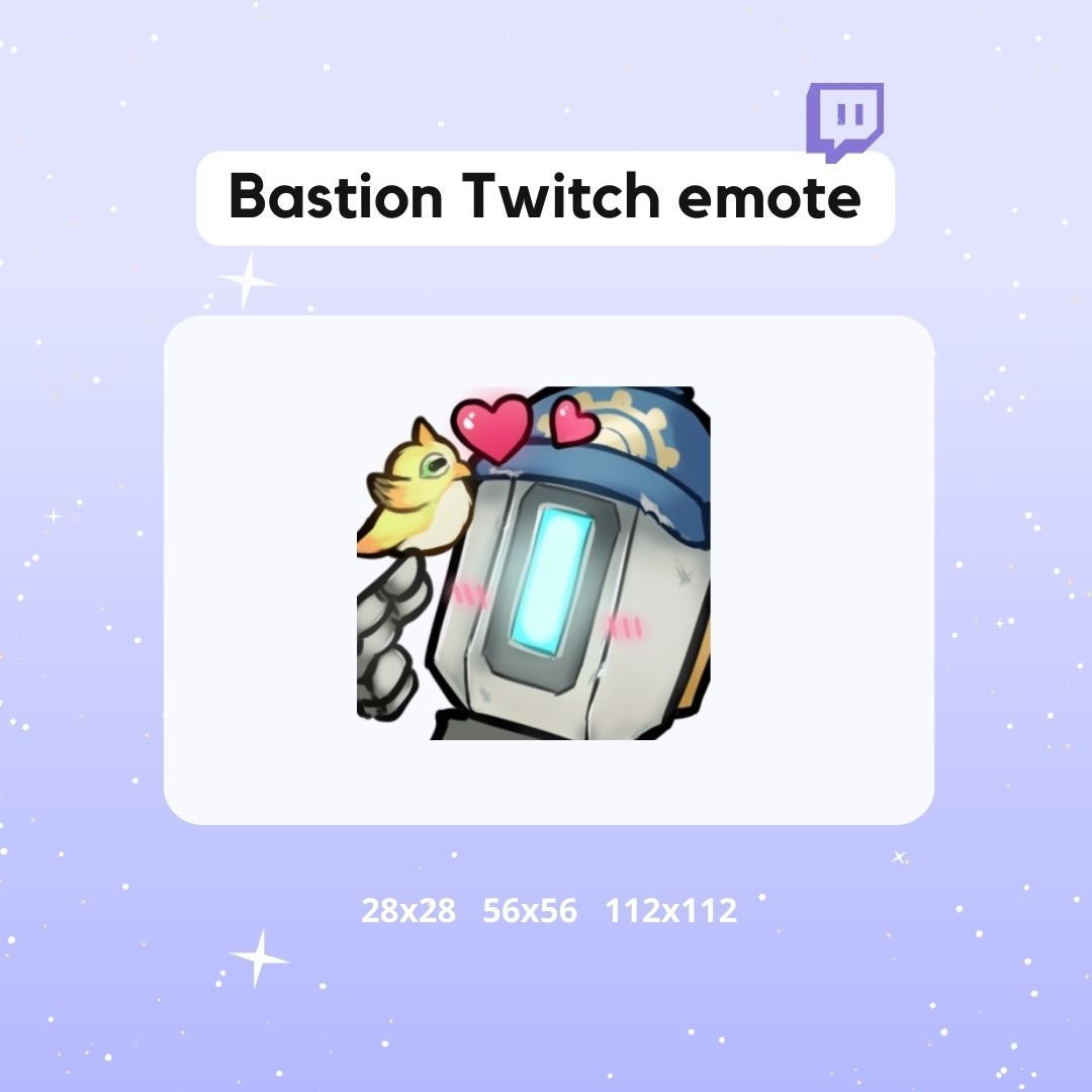 Bastion Overwatch 2 Cute Twitch Emote - Etsy